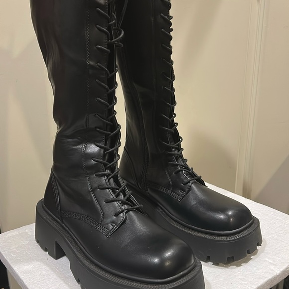 Truffle Collection | Shoes | Truffle Collection High Platform Combat ...